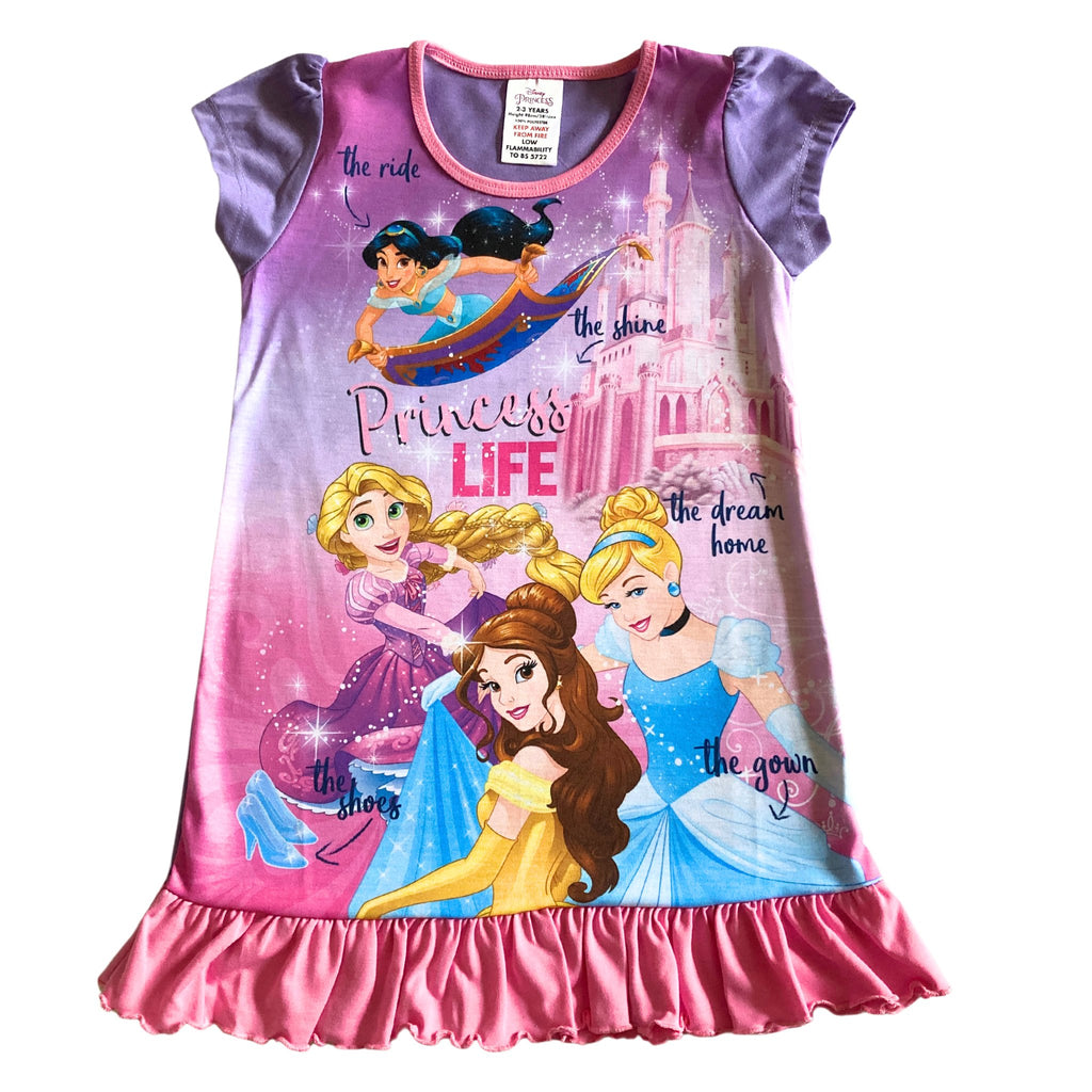 Girls DISNEY PRINCESS nightgown, nightie, nighty, nightdress 2-10 yrs ...